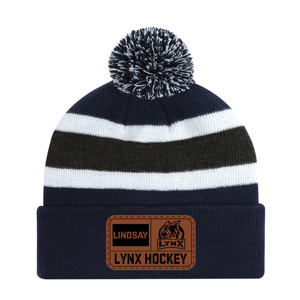 Lindsay Lynx Pom Pom Toque - Patch (Rectangle) – Lindsay Sportsline Custom Wear