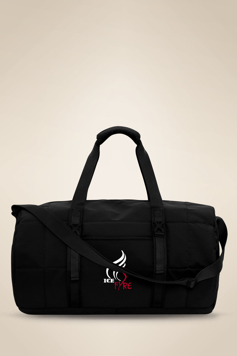 Ice Fyre Matte Quilted Duffle Bag - Embroidered Logo – Lindsay ...