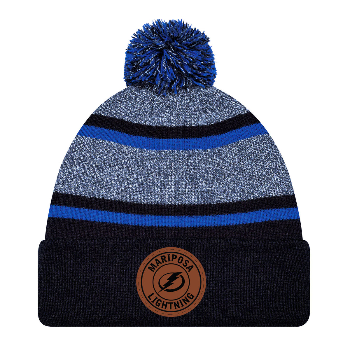 Lightning Pom Pom Toque - Patch (Round) – Lindsay Sportsline Custom Wear