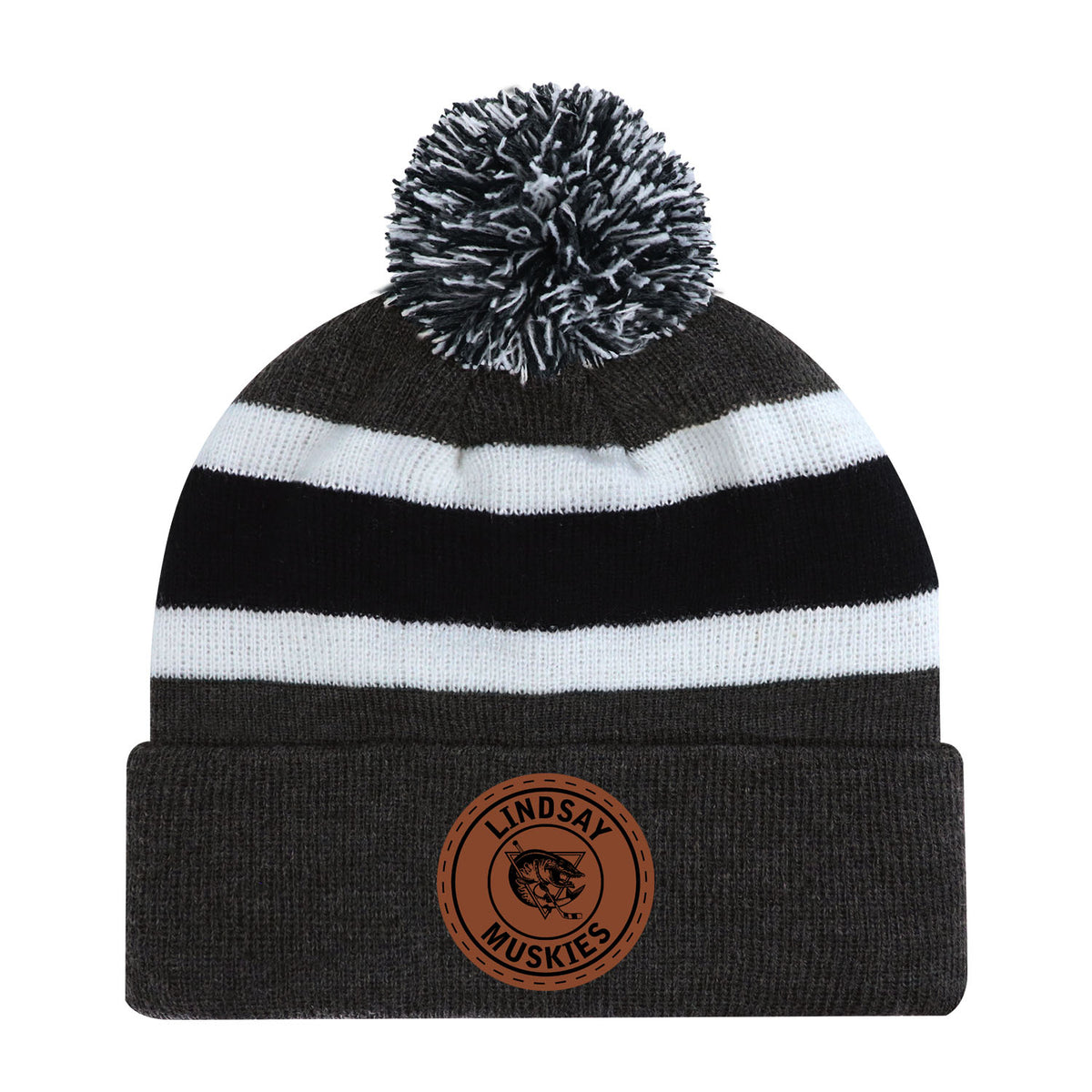 Muskies Pom Pom Toque - Patch (Round) – Lindsay Sportsline Custom Wear